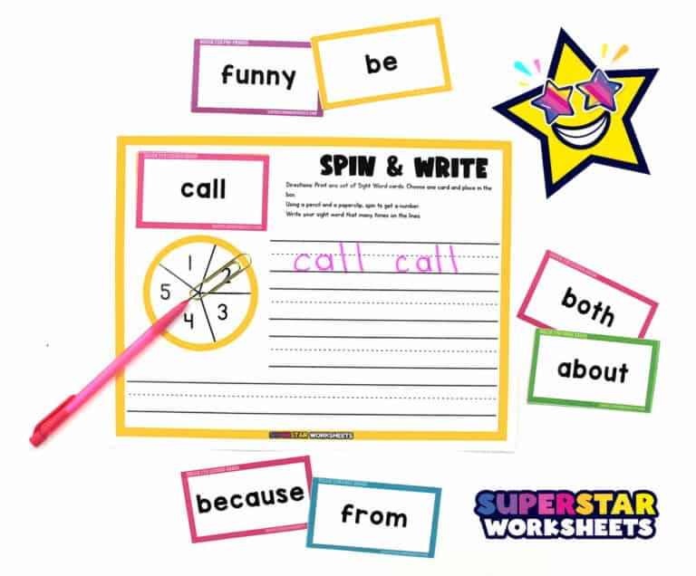 Sight Word Games - Superstar Worksheets