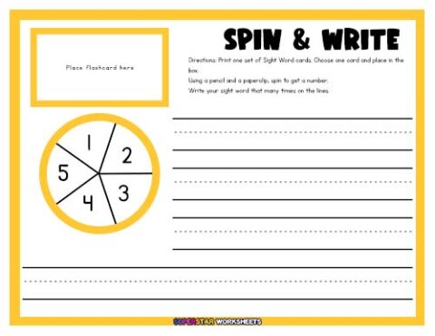 Sight Word Games - Superstar Worksheets