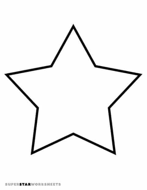 Star Template (Free Printables) - Superstar Worksheets
