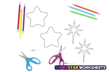 Star Template (Free Printables) - Superstar Worksheets