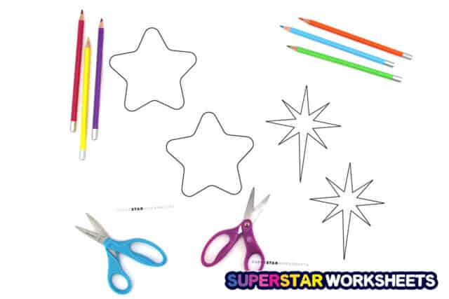 Star Template (Free Printables) - Superstar Worksheets