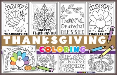 Thanksgiving Coloring Pages (Free Printables) - Superstar Worksheets