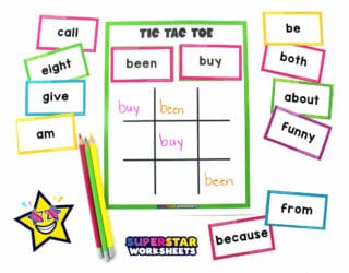 Sight Word Games - Superstar Worksheets