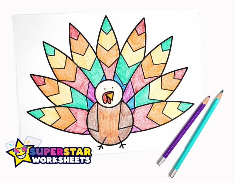 Turkey Coloring Pages (Free Printables) - Superstar Worksheets