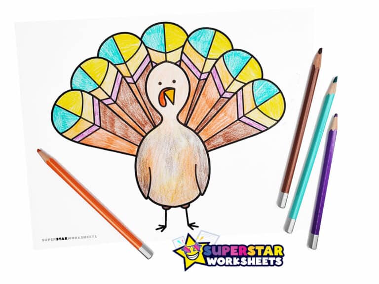 Turkey Coloring Pages (Free Printables) - Superstar Worksheets