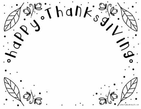 Thanksgiving Coloring Pages (Free Printables) - Superstar Worksheets