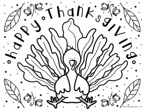 Thanksgiving Coloring Pages (Free Printables) - Superstar Worksheets