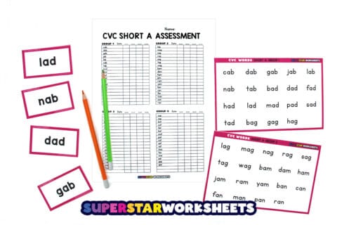Phonics Assessment (Free Printables) - Superstar Worksheets