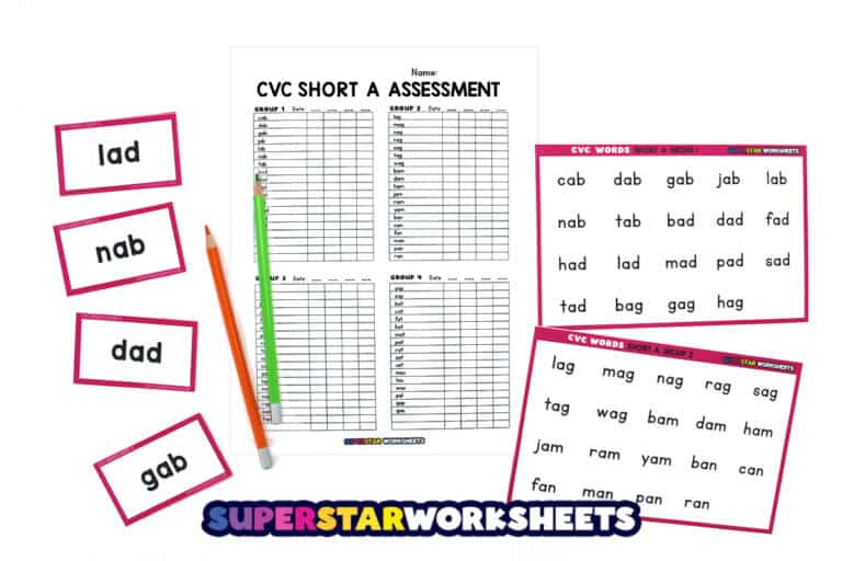 Phonics Assessment - Superstar Worksheets