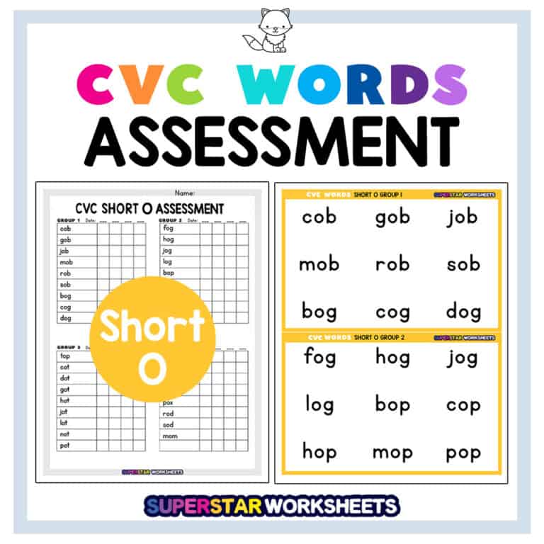 Phonics Assessment - Superstar Worksheets
