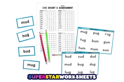 Phonics Assessment (Free Printables) - Superstar Worksheets