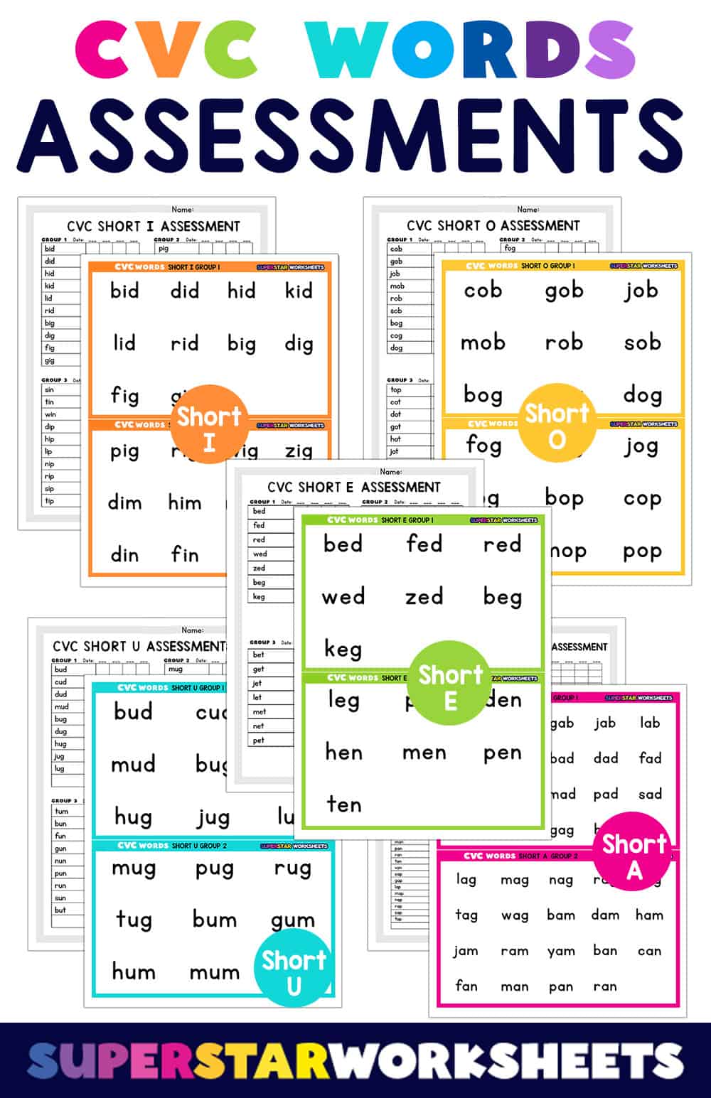 Phonics Assessment - Superstar Worksheets