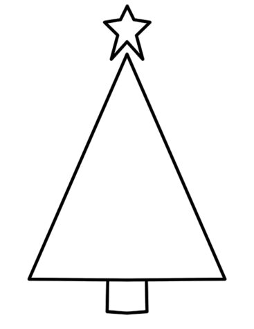 Christmas Tree Template (Free Printables) - Superstar Worksheets