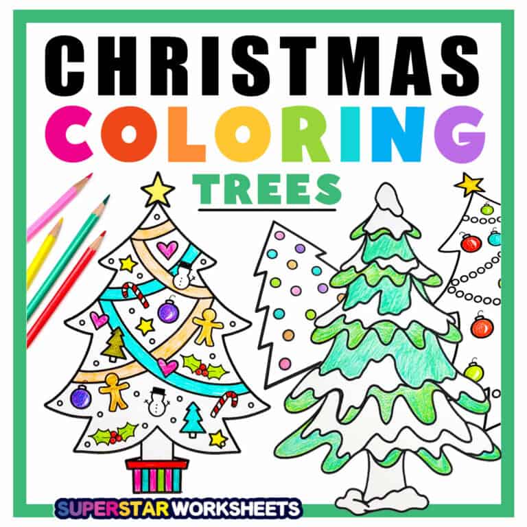 Christmas Tree Coloring Pages (Free Printables) - Superstar Worksheets