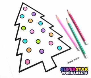 Christmas Tree Coloring Pages (Free Printables) - Superstar Worksheets