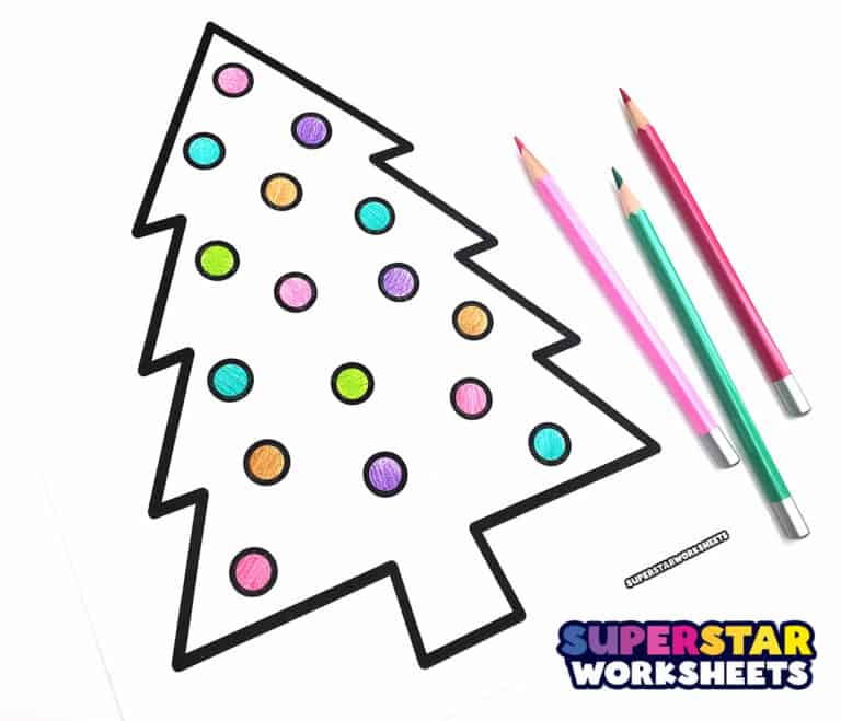 Christmas Tree Coloring Pages (Free Printables) - Superstar Worksheets