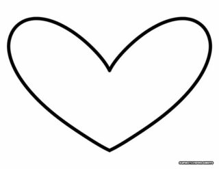 Heart Template (Free Printables) - Superstar Worksheets