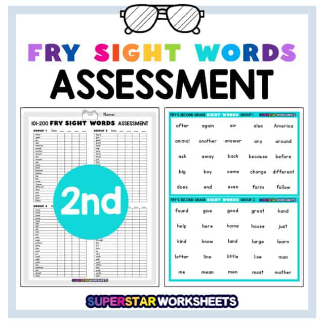 Fry Sight Word Assessment - Superstar Worksheets