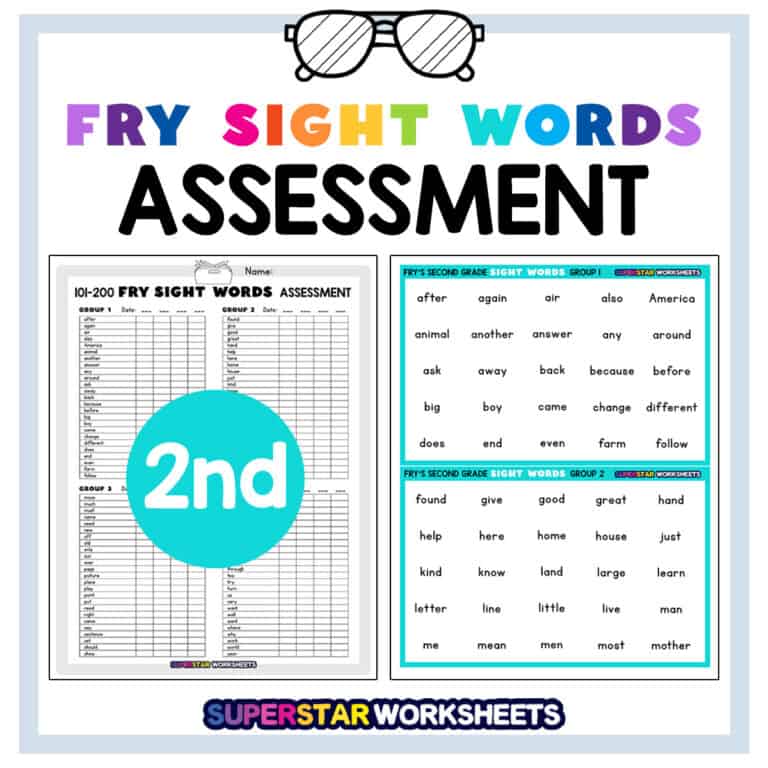 Fry Sight Word Assessment - Superstar Worksheets