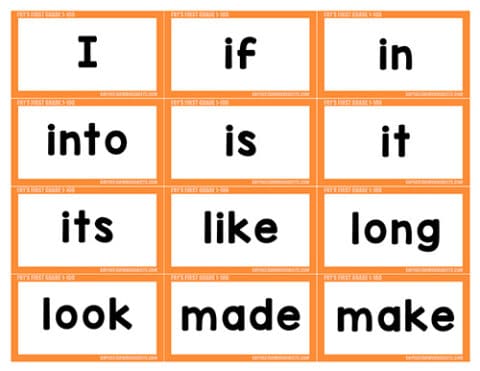 Fry Sight Words Flashcards - Superstar Worksheets