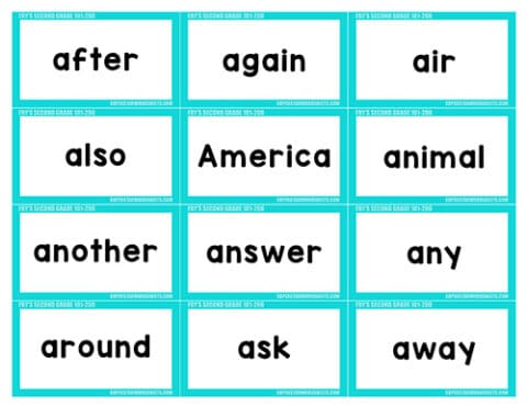Fry Sight Words Flashcards - Superstar Worksheets