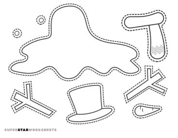 Snowman Templates (Free Printables) - Superstar Worksheets