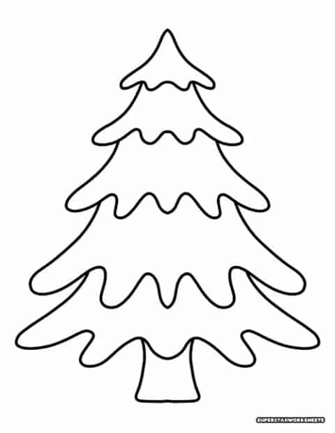 Christmas Tree Coloring Pages (Free Printables) - Superstar Worksheets