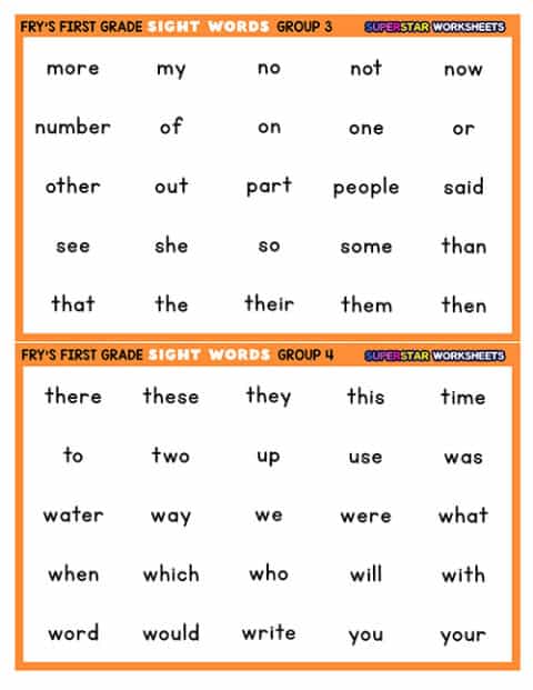 Fry Sight Word Assessment - Superstar Worksheets