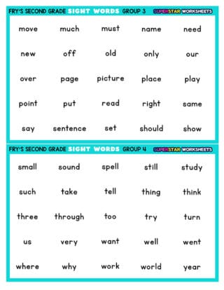 Fry Sight Word Assessment - Superstar Worksheets