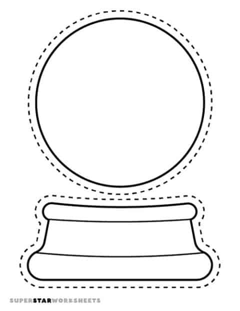 Snow Globe Templates (Free Printables) - Superstar Worksheets