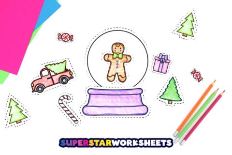 Snow Globe Templates (Free Printables) - Superstar Worksheets