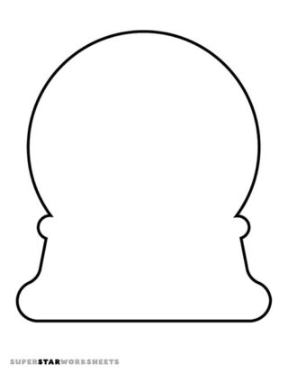 Snow Globe Templates (Free Printables) - Superstar Worksheets
