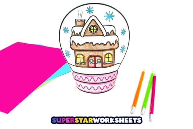 Snow Globe Templates (Free Printables) - Superstar Worksheets