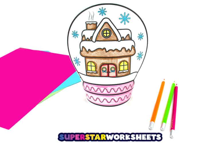 Snow Globe Templates (Free Printables) - Superstar Worksheets
