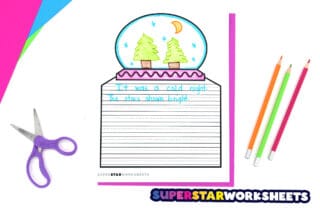 Snow Globe Templates (Free Printables) - Superstar Worksheets