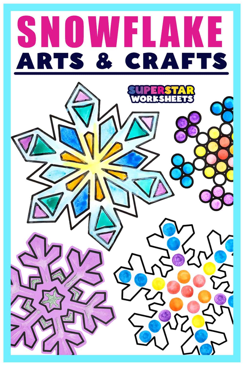Snowflake Crafts - Superstar Worksheets