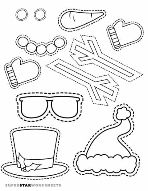 Snowman Templates (Free Printables) - Superstar Worksheets