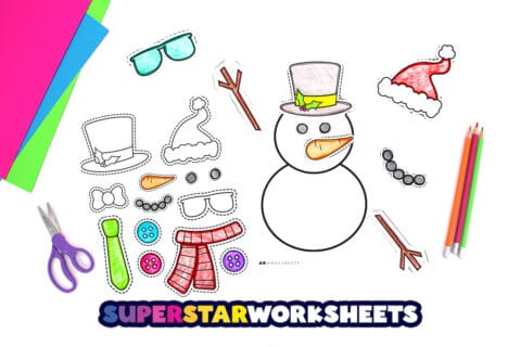 Snowman Templates (Free Printables) - Superstar Worksheets