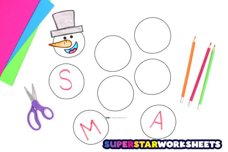 Snowman Templates (Free Printables) - Superstar Worksheets