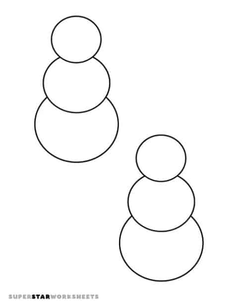 Snowman Templates - Superstar Worksheets