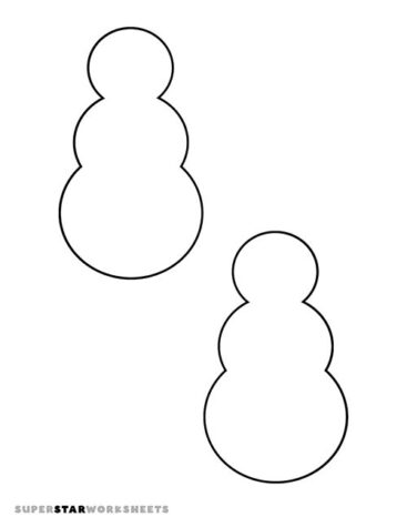 Snowman Templates - Superstar Worksheets