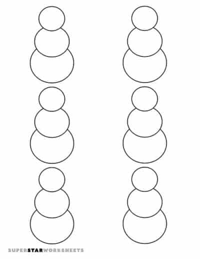 Snowman Templates - Superstar Worksheets