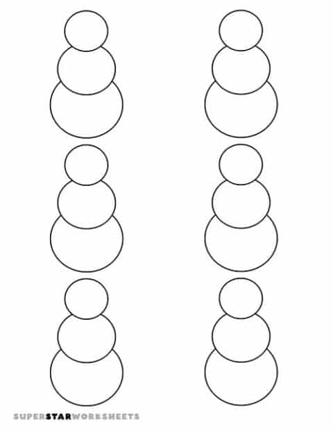 Snowman Templates - Superstar Worksheets