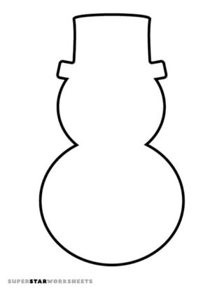 Snowman Templates (Free Printables) - Superstar Worksheets