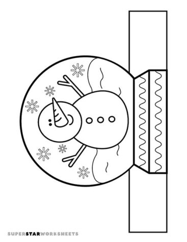 Snow Globe Templates (Free Printables) - Superstar Worksheets