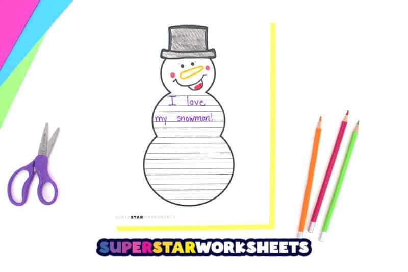 Snowman Templates - Superstar Worksheets