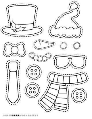 Snowman Templates (Free Printables) - Superstar Worksheets