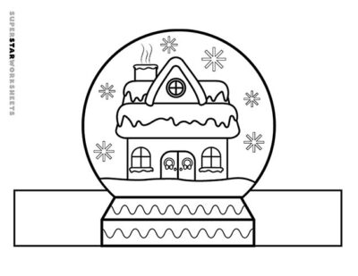 Snow Globe Templates (Free Printables) - Superstar Worksheets