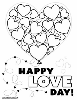 Valentine's Day Coloring Pages (Free Printables) - Superstar Worksheets