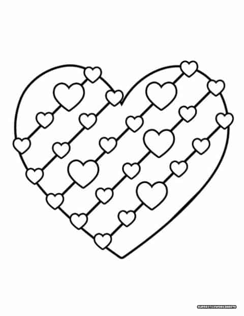 Heart Coloring Pages (Free Printables) - Superstar Worksheets